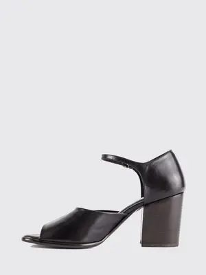 LEMAIRE Leather Mules With High Heels And An Adjustable Ankle Strap