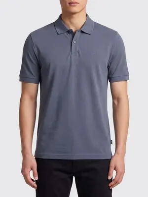 BOSS Cotton Polo Shirt Blue 1
