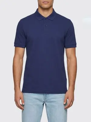 BOSS Cotton Polo Shirt Blue