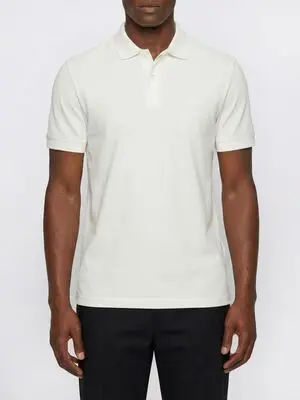 BOSS Cotton Polo Shirt - White