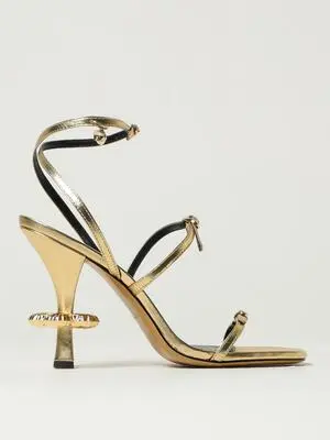 Marc Jacobs Strappy Heeled Sandals - Gold
