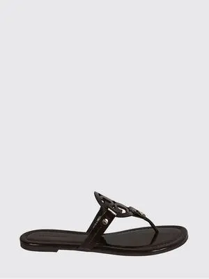 Tory Burch Miller Leather Flip Flops - Brown