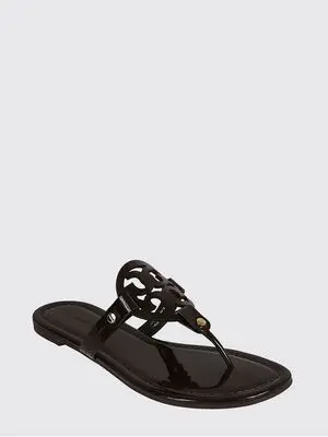 Tory Burch Miller Leather Flip Flops - Brown