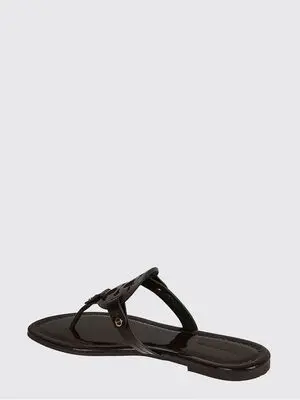 Tory Burch Miller Leather Flip Flops - Brown