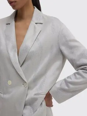 MARGHERITA MACCAPANI Double-breasted Viscose And Cotton Blazer