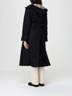 Burberry Double Breasted Cotton Trench Coat