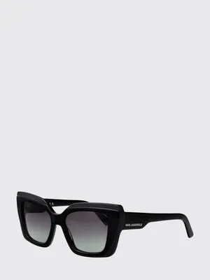 Karl Lagerfeld Oversized Vintage Cat Eye Sunglasses In Acetate - Black