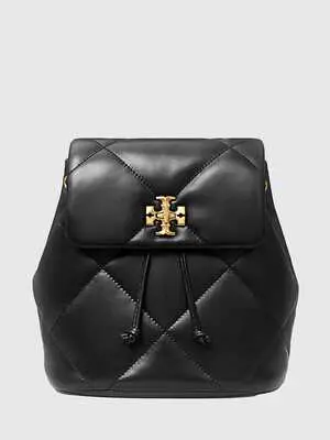 Tory Burch Kira Quilted Leather Mini Backpack - Black