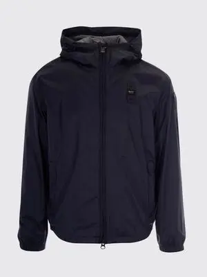 BLAUER. Cotton Lined Nylon Windbreaker - Blue