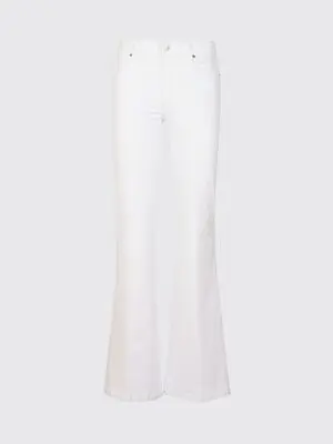 Paige Flared Cotton Denim Jeans