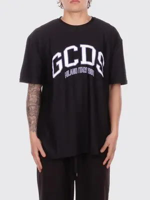 Gcds Relaxed Cotton T-shirt With Logo - Black