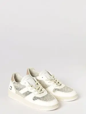 D.a.t.e. Court 2.0 Sneakers In Leather And Glitter
