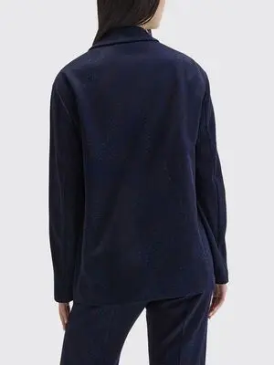 MARGHERITA MACCAPANI Double-breasted Viscose And Glitter Cotton Blazer