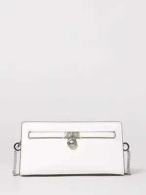 Michael Kors Hamilton Moderne Bag In Grained Leather - White