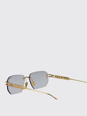 Cazal Rectangular Aviator Titanium Sunglasses With Metal Bridge