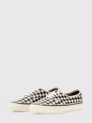 VANS Lx Authentic 44 Checkered Leather Lace-up Sneakers