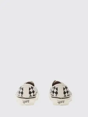 VANS Lx Authentic 44 Checkered Leather Lace-up Sneakers