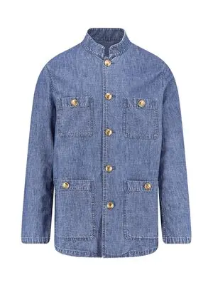 Valentino Garavani Cotton Denim Saharan Jacket