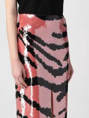 Bottega Veneta Sequined Animal Print Skirt