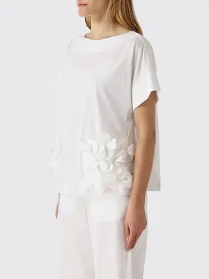 MEIMEIJ Cotton Blouse With Flowers - White