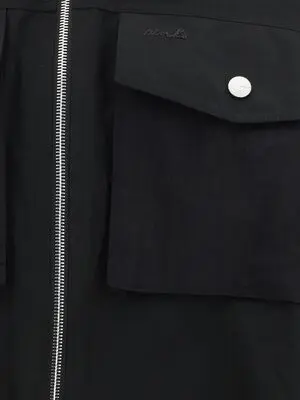 Pinko Beth Technical Fabric Windbreaker Jacket - Black
