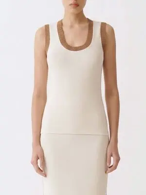 Fabiana Filippi Cotton Knit Top - Butter
