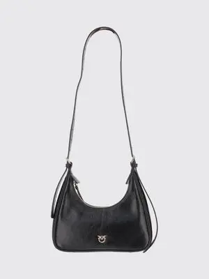 Pinko Miss Mini Small Shiny Leather Hobo Shoulder Bag