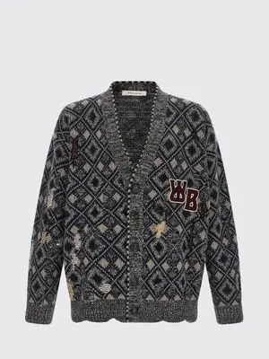 WALES BONNER Argyle Knit Cardigan