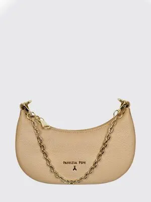 Patrizia Pepe Grained Leather Bag - Beige