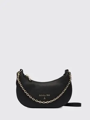 Patrizia Pepe Grained Leather Bag - Black