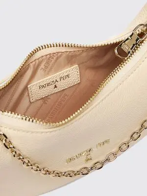 Patrizia Pepe Grained Leather Bag - White