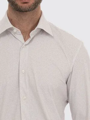 BOSS Stretch Jersey Casual Shirt - Beige