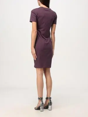 Versace Embellished Logo T-shirt Dress