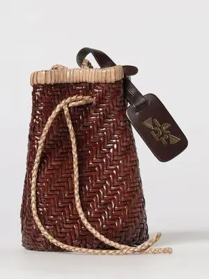 VIPERA Frida Frame Woven Leather Bag - Beige