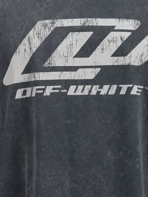 Off-White Cotton T-shirt With Logo