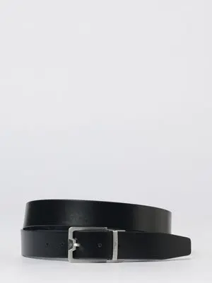 Emporio Armani Reversible Leather Belt With Logo Buckle