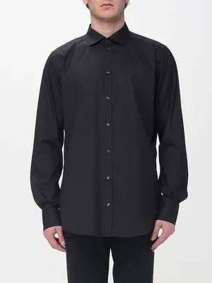 Dolce & Gabbana Classic Shirt In Stretch Cotton Blend - Black