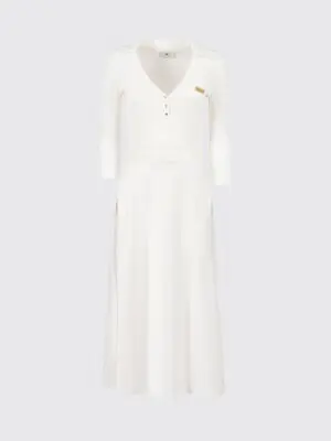 Elisabetta Franchi Silk Blend Midi Dress