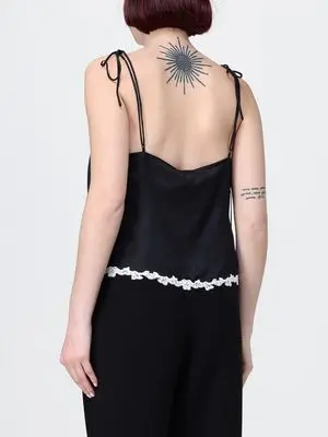Pinko Twill And Lace Top