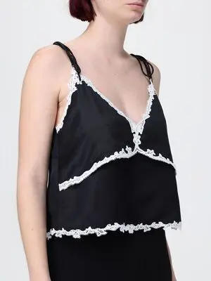 Pinko Twill And Lace Top