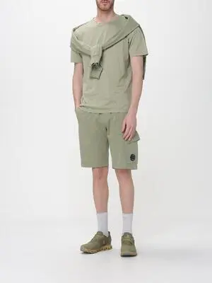 C.P. COMPANY Cotton Cargo Shorts With Drawstring - Grey 1