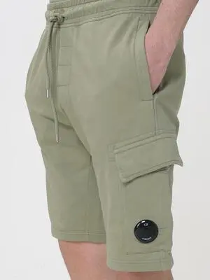 C.P. COMPANY Cotton Cargo Shorts With Drawstring - Grey 1