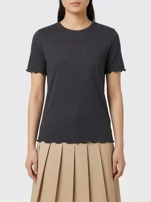 JIL SANDER Linen And Silk T-shirt - Black