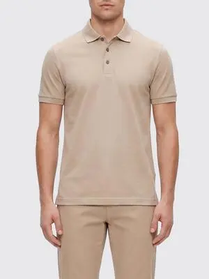 BOSS Cotton Polo Shirt Beige