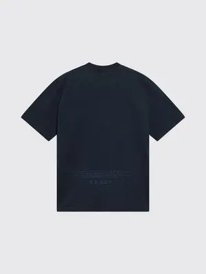 Stone Island Cotton T-shirt With Logo - Blue