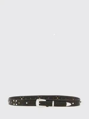 LEMAIRE Calfskin Leather Belt With Studs - Brown