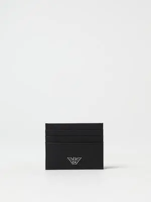 Emporio Armani Recycled Leather Credit Card Holder