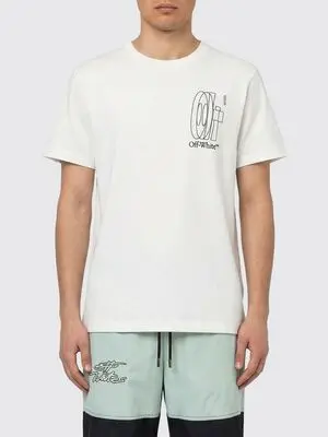 Off-White Cotton T-shirt With Arrow Logo