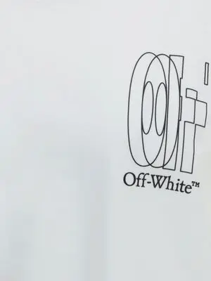 Off-White Cotton T-shirt With Arrow Logo