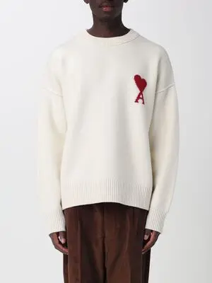 Ami Paris Embroidered Sweaters For Men